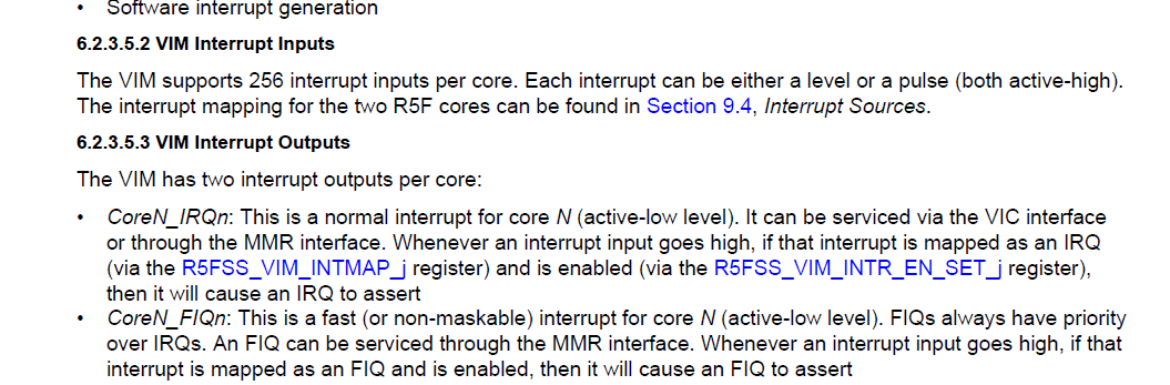 AM6442: how to use FIQ interrupt in AM6442? is there any example ...