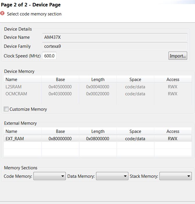 CCS/PROCESSOR-SDK-AM437X: Changing EXT_RAM in linker command file - Processors forum ...