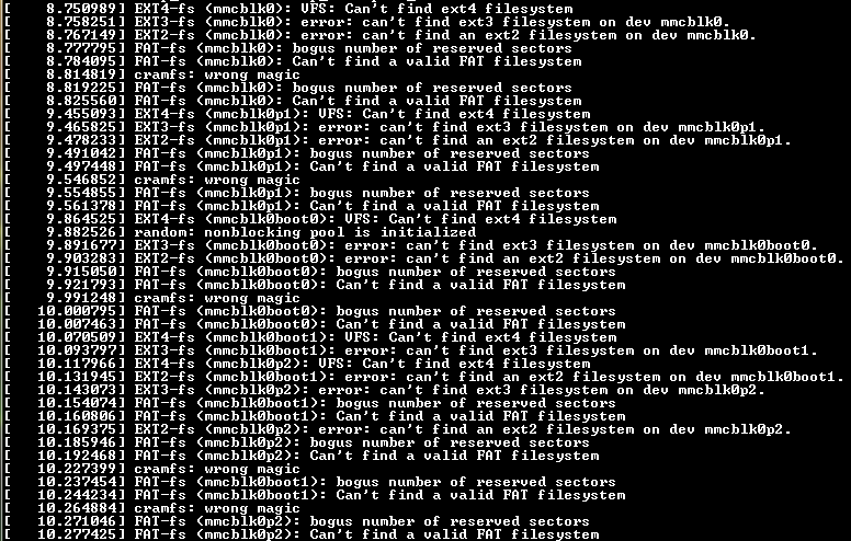 Am335x Emmc Failed To Mount Unrecognized Filesystem Type Processors Forum Processors Ti 
