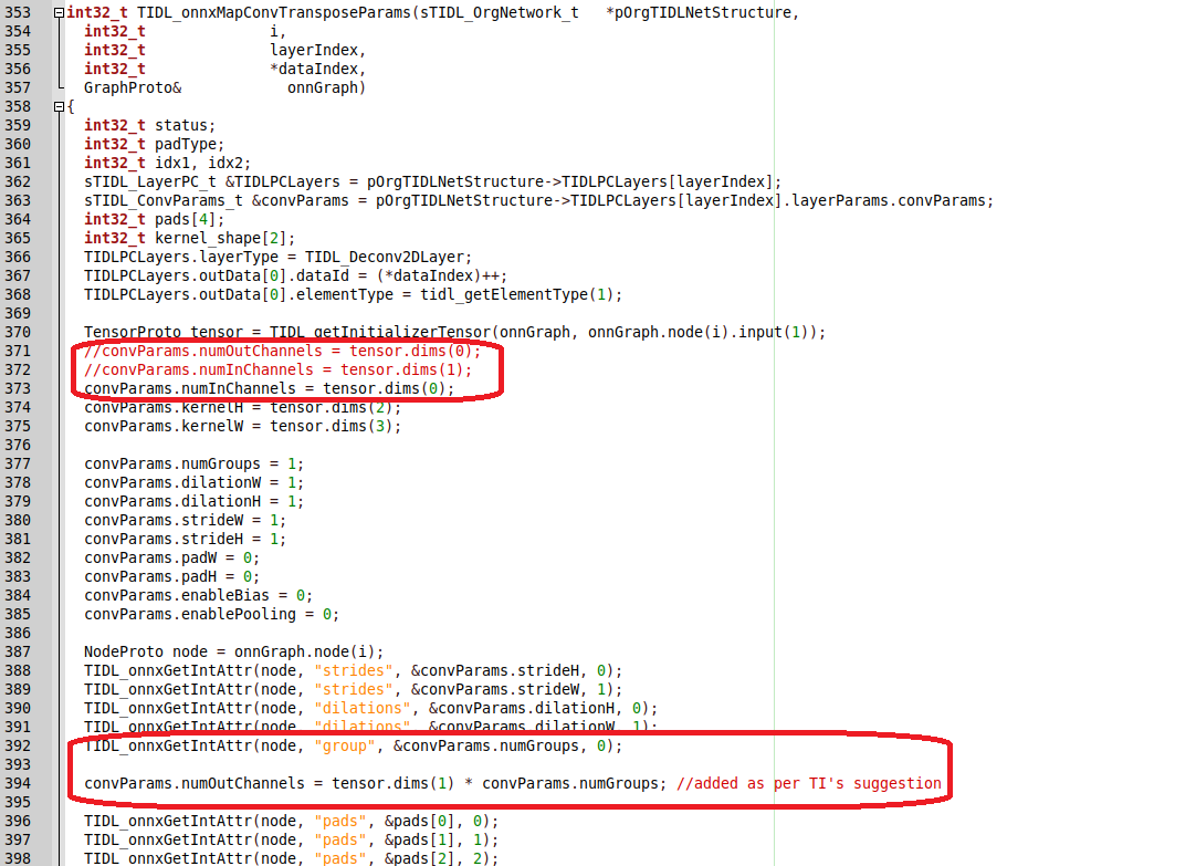 Tda4m Psdkratidl Issues In Import Of Onnx Segmentation Network