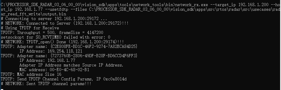 TDA2PXEVM: Network cannot transmit data - Processors forum - Processors - TI E2E support forums