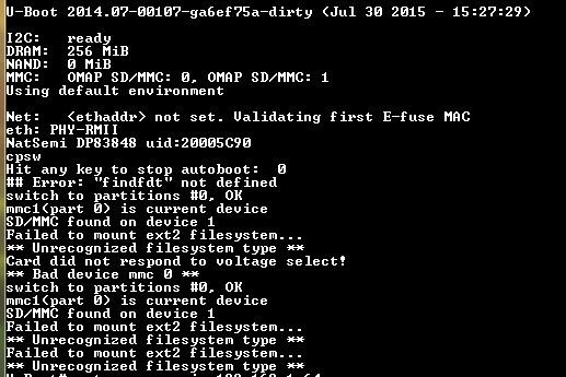 Am335x Emmc Failed To Mount Unrecognized Filesystem Type Processors Forum Processors Ti