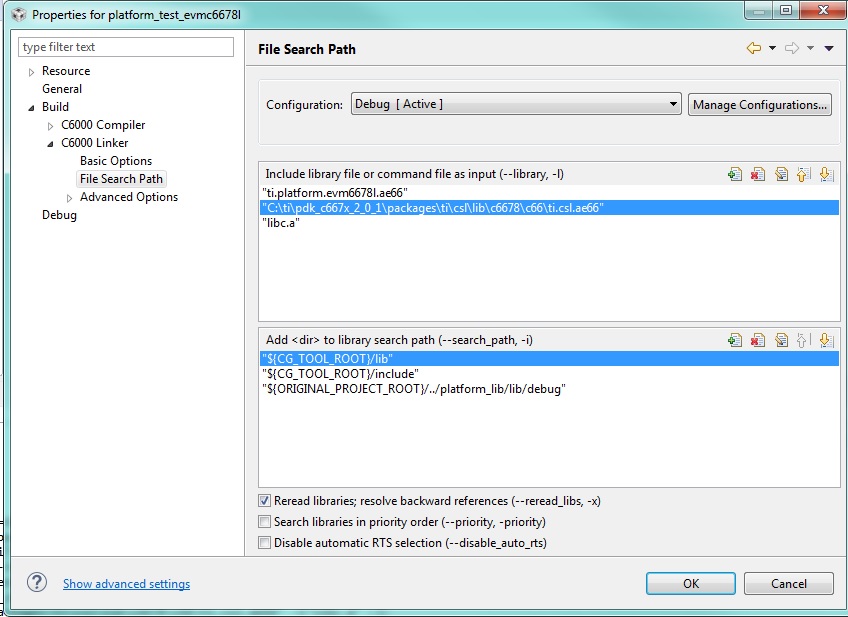 Platform Test for TMS320C6678 Evaluation Board - Processors forum ...