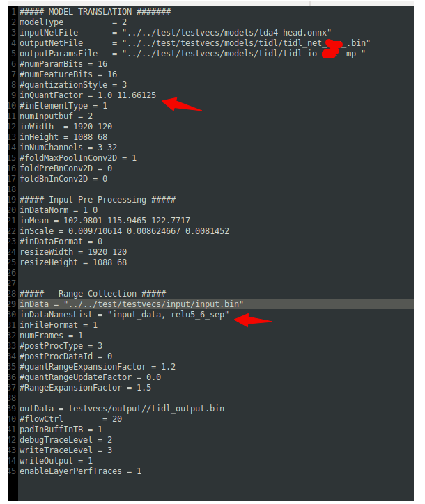 TDA4VMXEVM: How to make the TIDL Datalayer with fixed point parameters? - Processors forum ...
