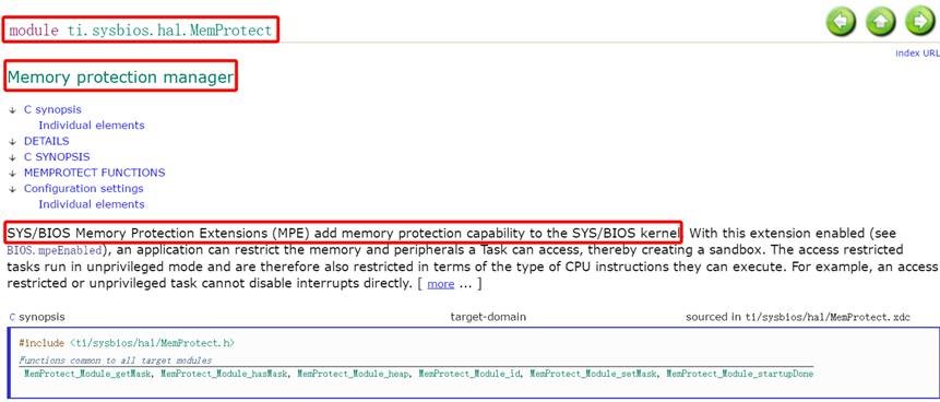 TDA4VM: Example code or interpretation about MemProtect module - Processors forum - Processors ...