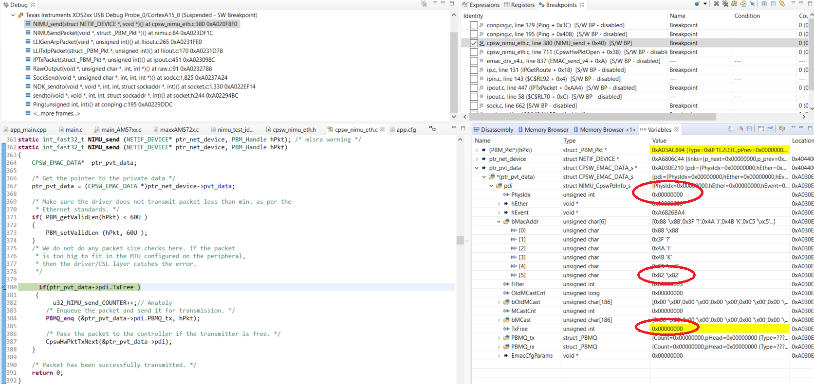 AM5728: DUAL MAC MODE - route yields wrong port number - Processors ...