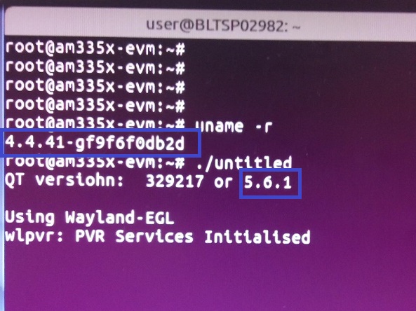 Linux/AM3354: Qt version - Processors forum - Processors - TI E2E support forums