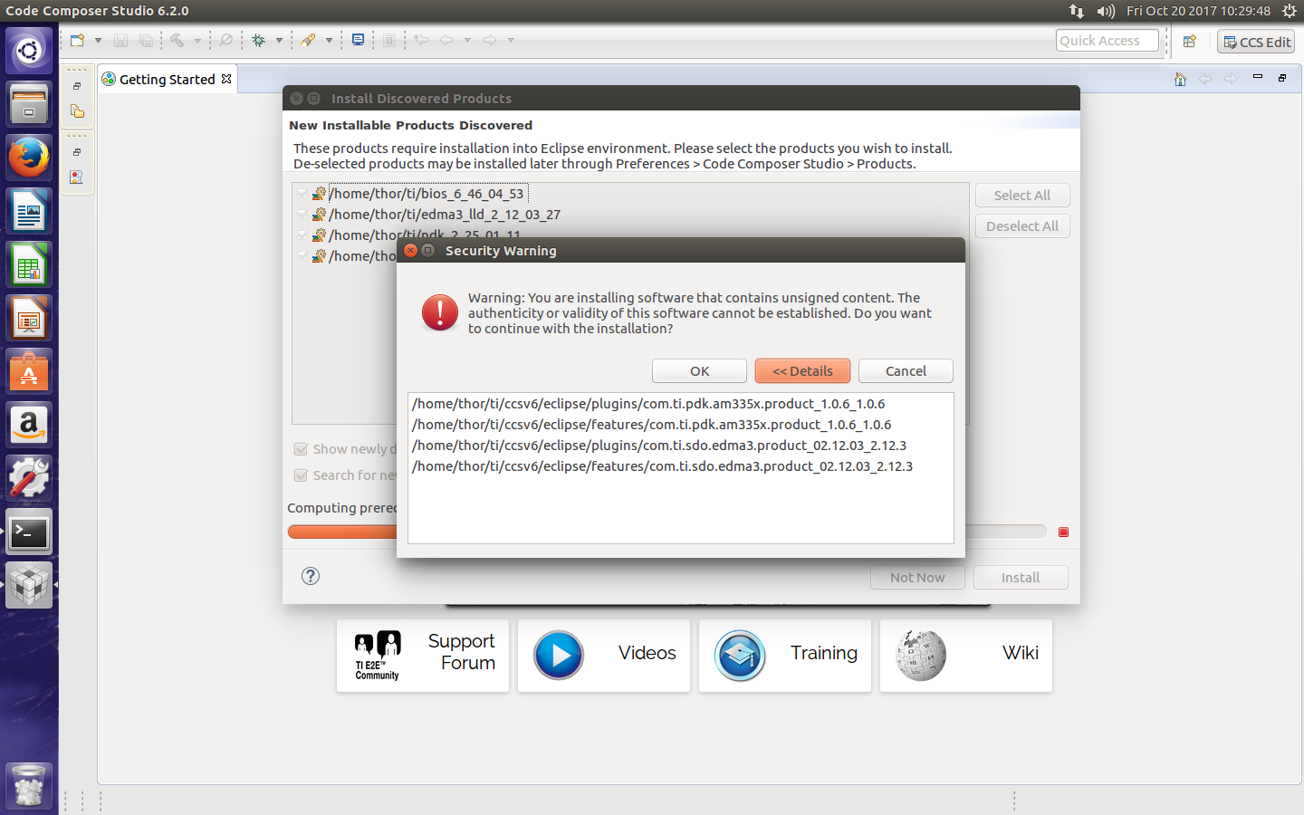Rtosti Rtos Rtos Installation Issue Processors Forum Processors Ti E2e Support Forums