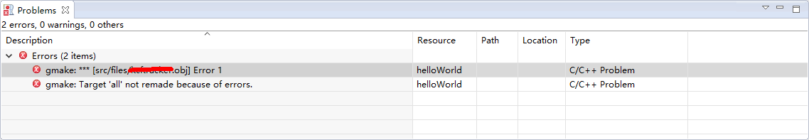 CCS/TMS320C6678: How to fix this error?or what does it means? gmake:***[src/***.obj]Error1 ...