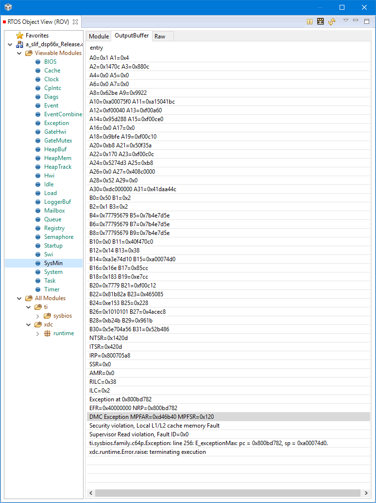 TMS320C6657: Security violation, Local L1/L2 cache memory Fault - Processors forum - Processors ...