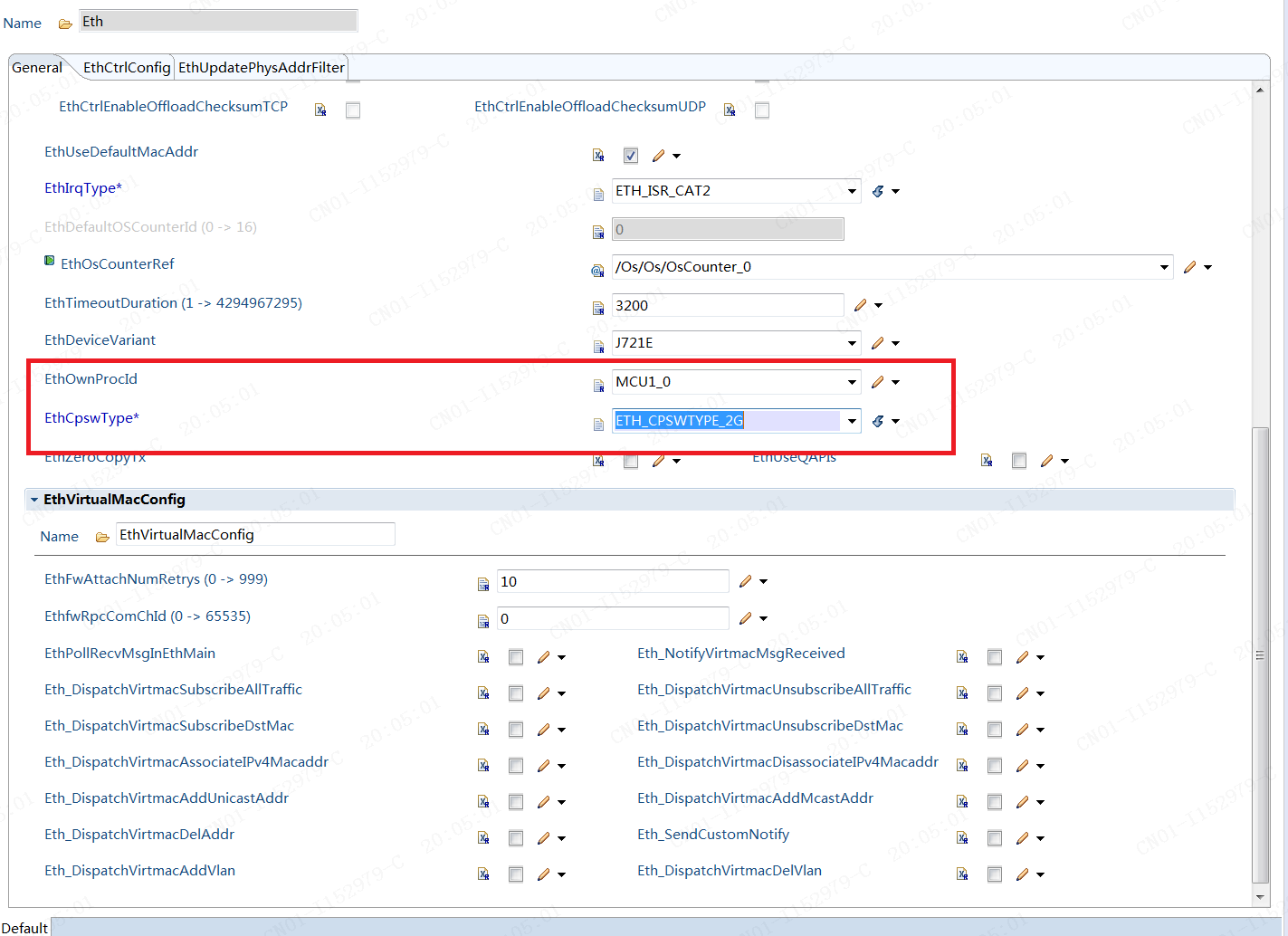CCS/DRA829V: Eth & EthTrcv MCAL Configuration - Processors forum ...