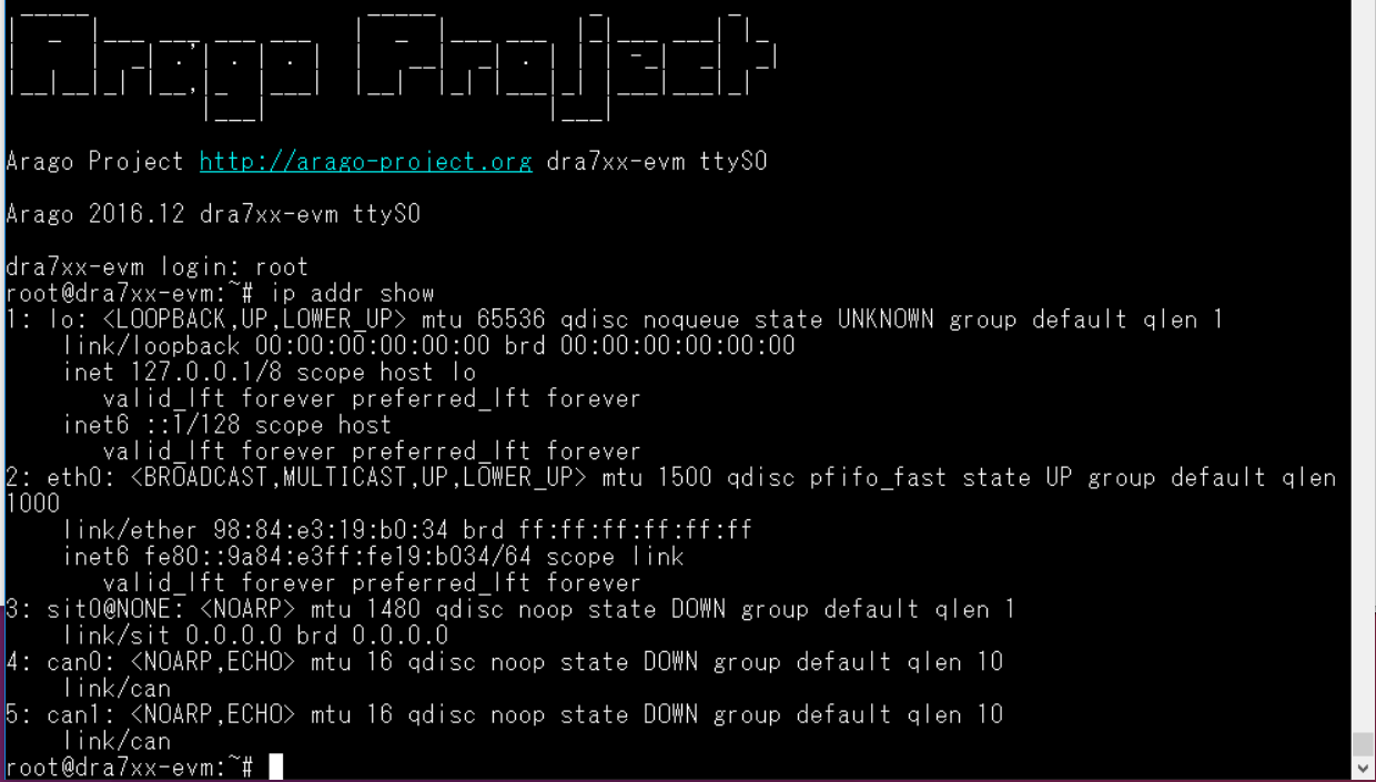 Linuxtda2 Tda2xxrvp Cant Set A Static Ipv4 Address Processors
