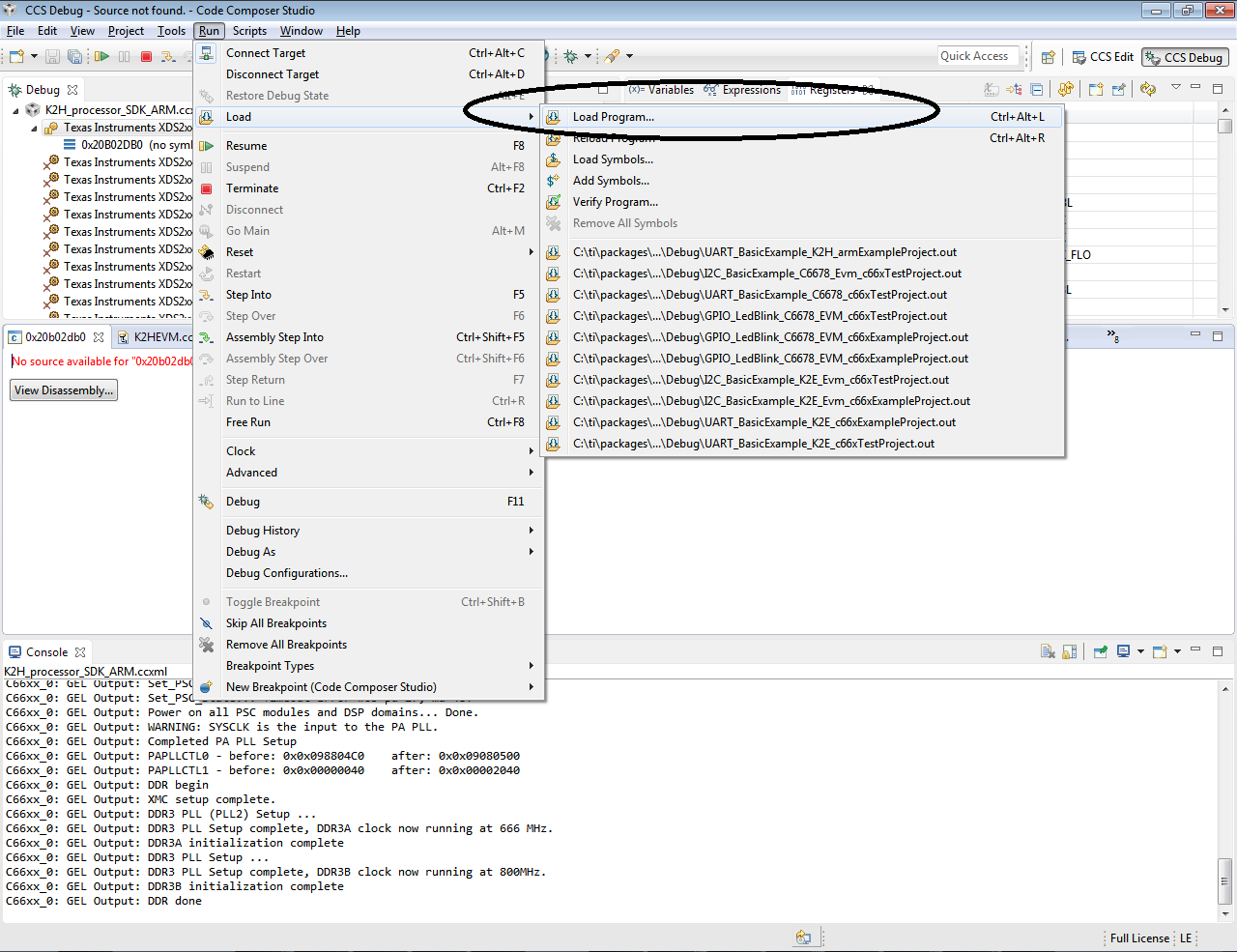 Unable To Connect To Target Evmk2h Using Ccs Processors Forum Processors Ti E2e Support Forums