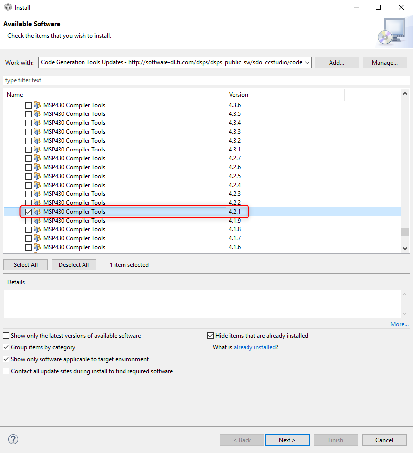 CCSTUDIO: CCSv4 to CCSv8 - Processors forum - Processors - TI E2E ...