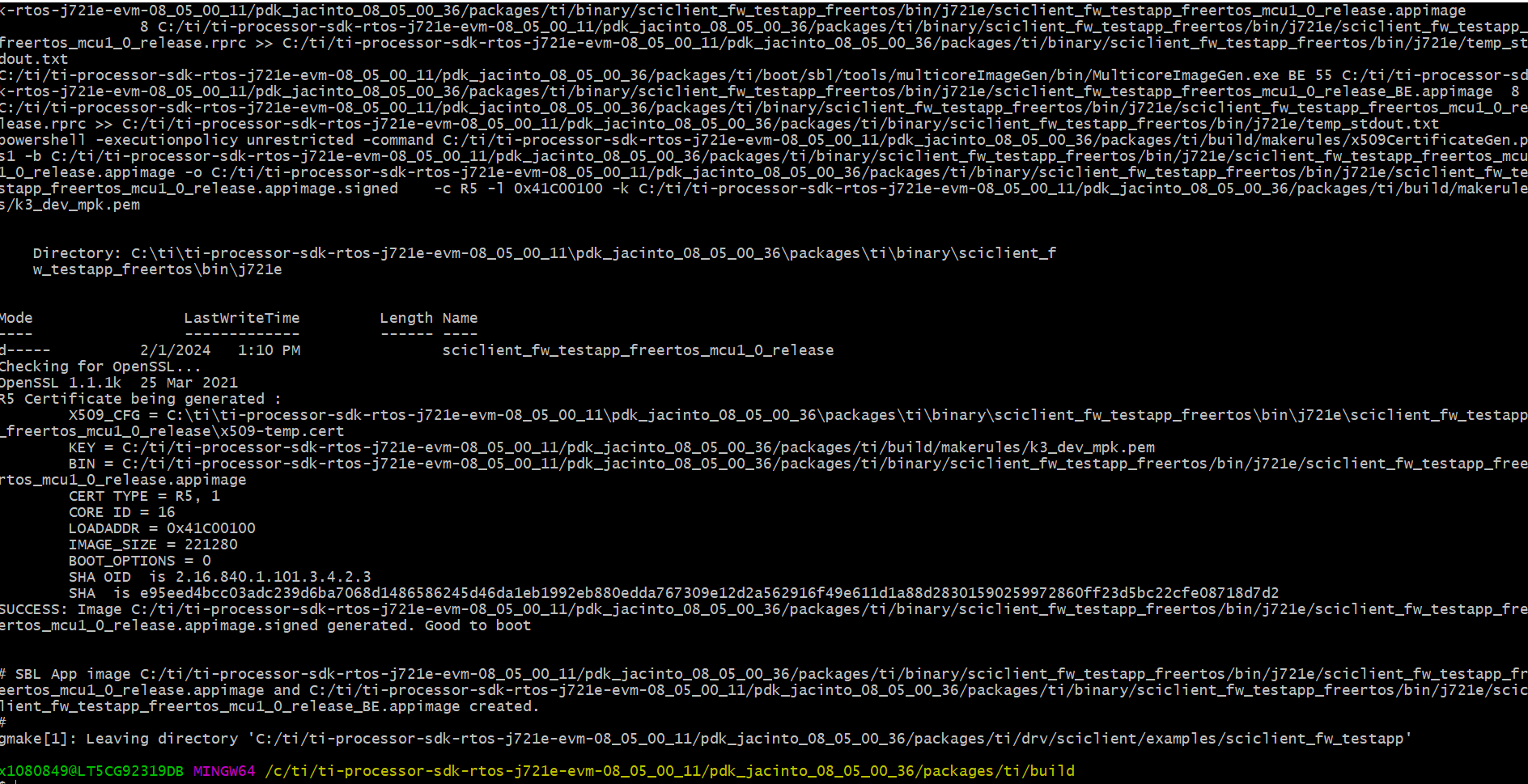 PROCESSOR-SDK-J721E: Compiling be blocked by OpenSSL - Processors forum - Processors - TI E2E ...