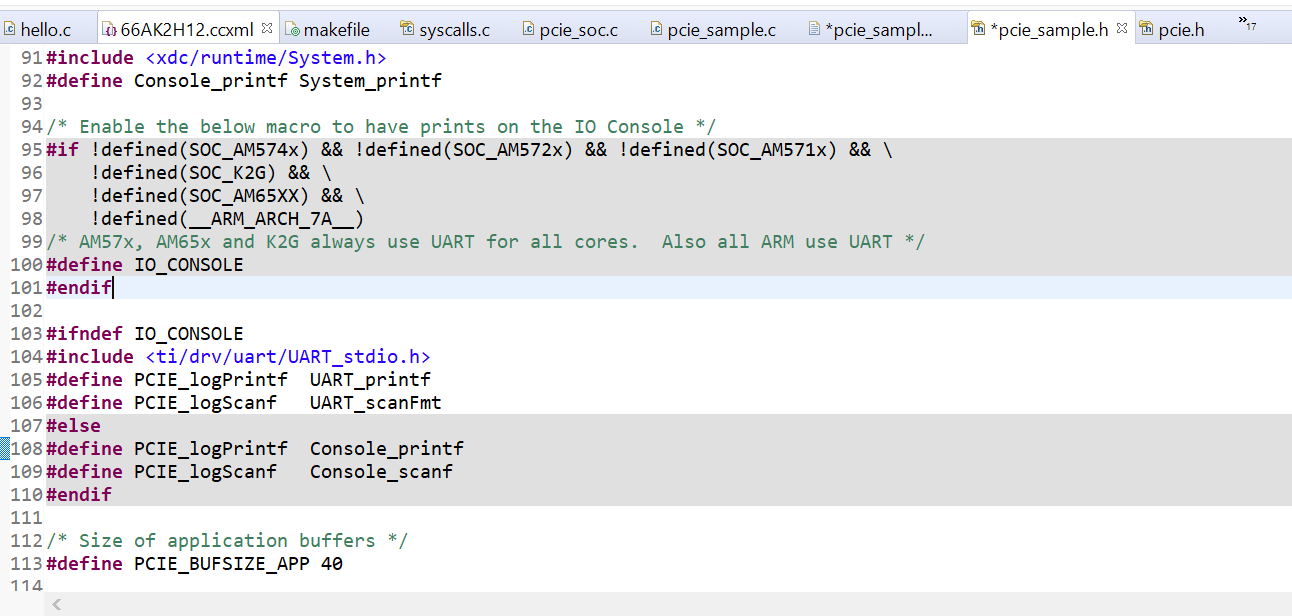 Rtos66ak2h12 Pcie Example Not Printing To C Processors Forum Processors Ti E2e Support