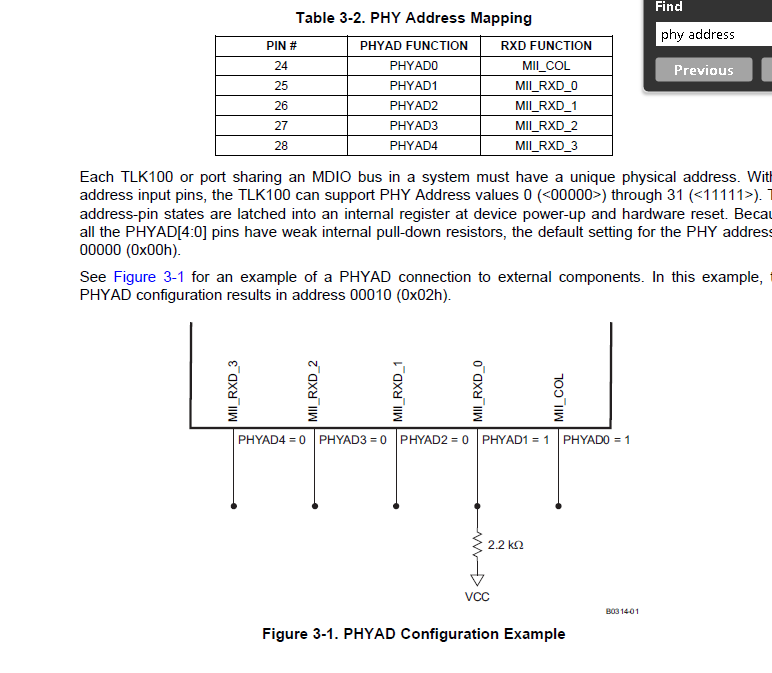 AM3357: EtherCAT PHY address - Processors forum - Processors - TI E2E support forums