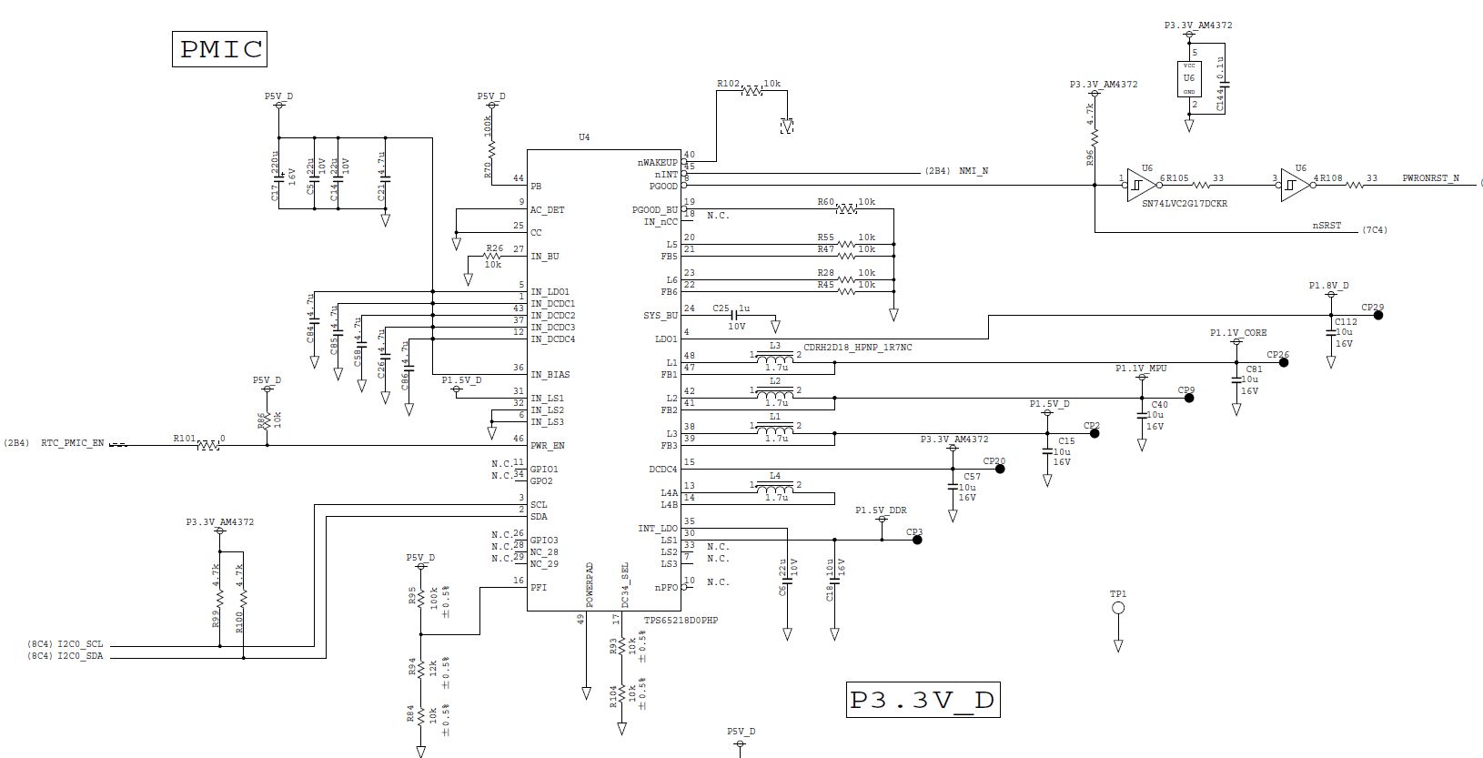 AM4372: TPS65218D0 connection - Processors forum - Processors - TI E2E support forums