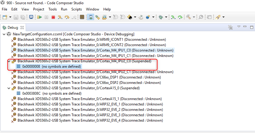 CCS/TDA2SX: CCS report "Device is held in reset. Take the device out of reset, and retry the ...