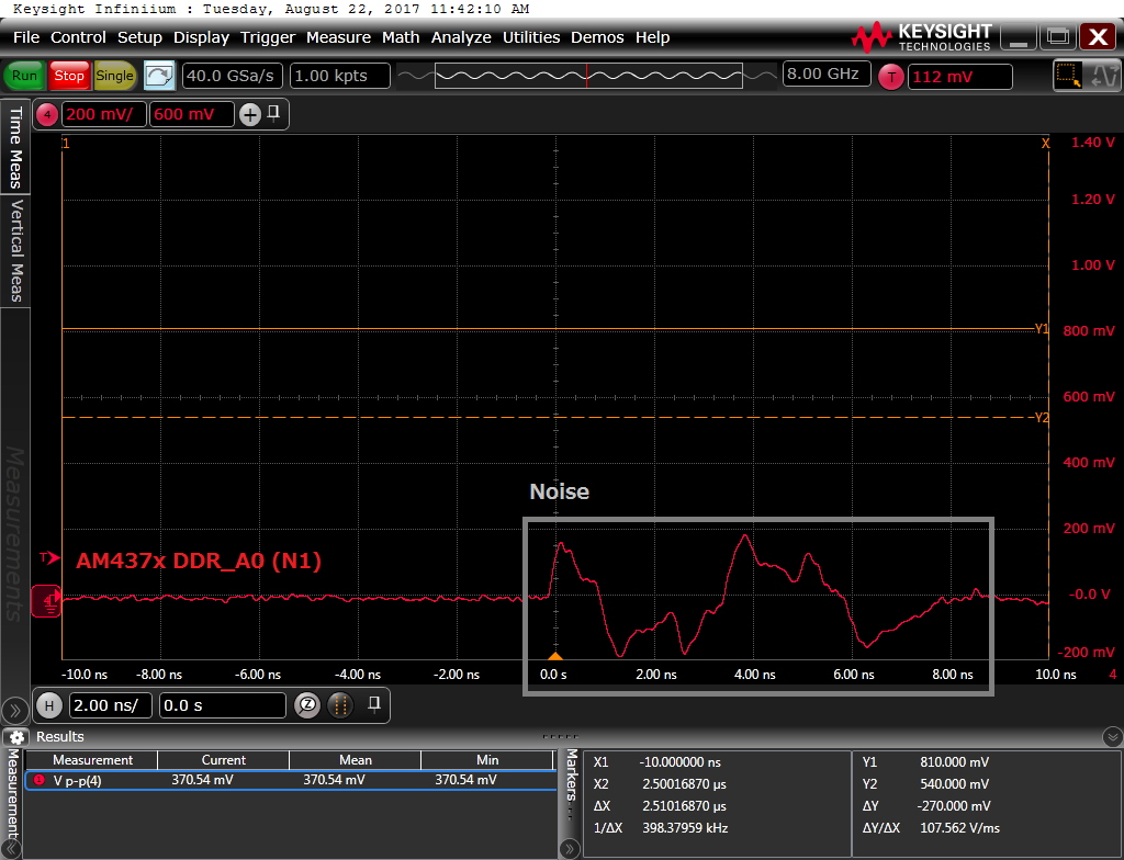 AM4379: DDR address line noise - Processors forum - Processors - TI E2E support forums