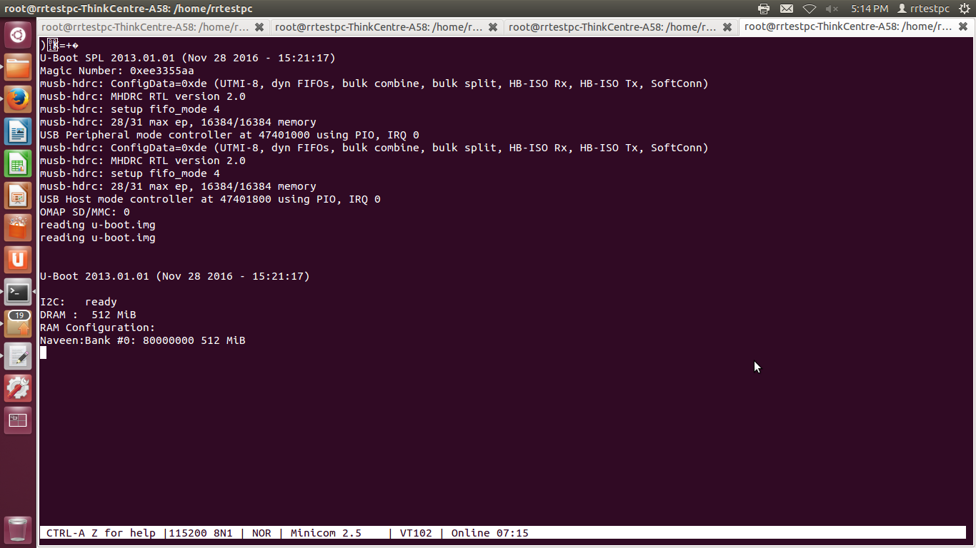 Am335x U Boot Hangs After Ram Size Check Processors Forum
