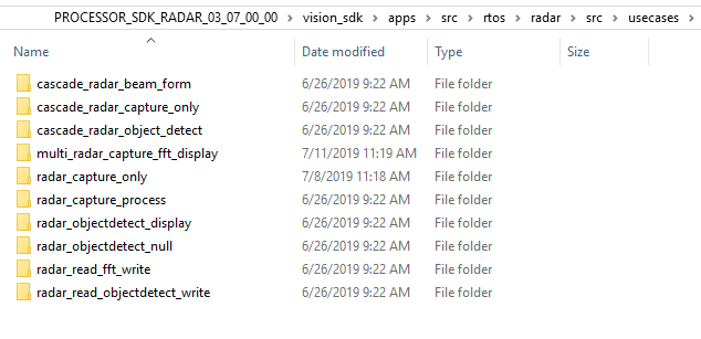 Tda2sx Angle Finding Radar Vsdk Use Case Processors Forum Processors Ti E2e Support Forums