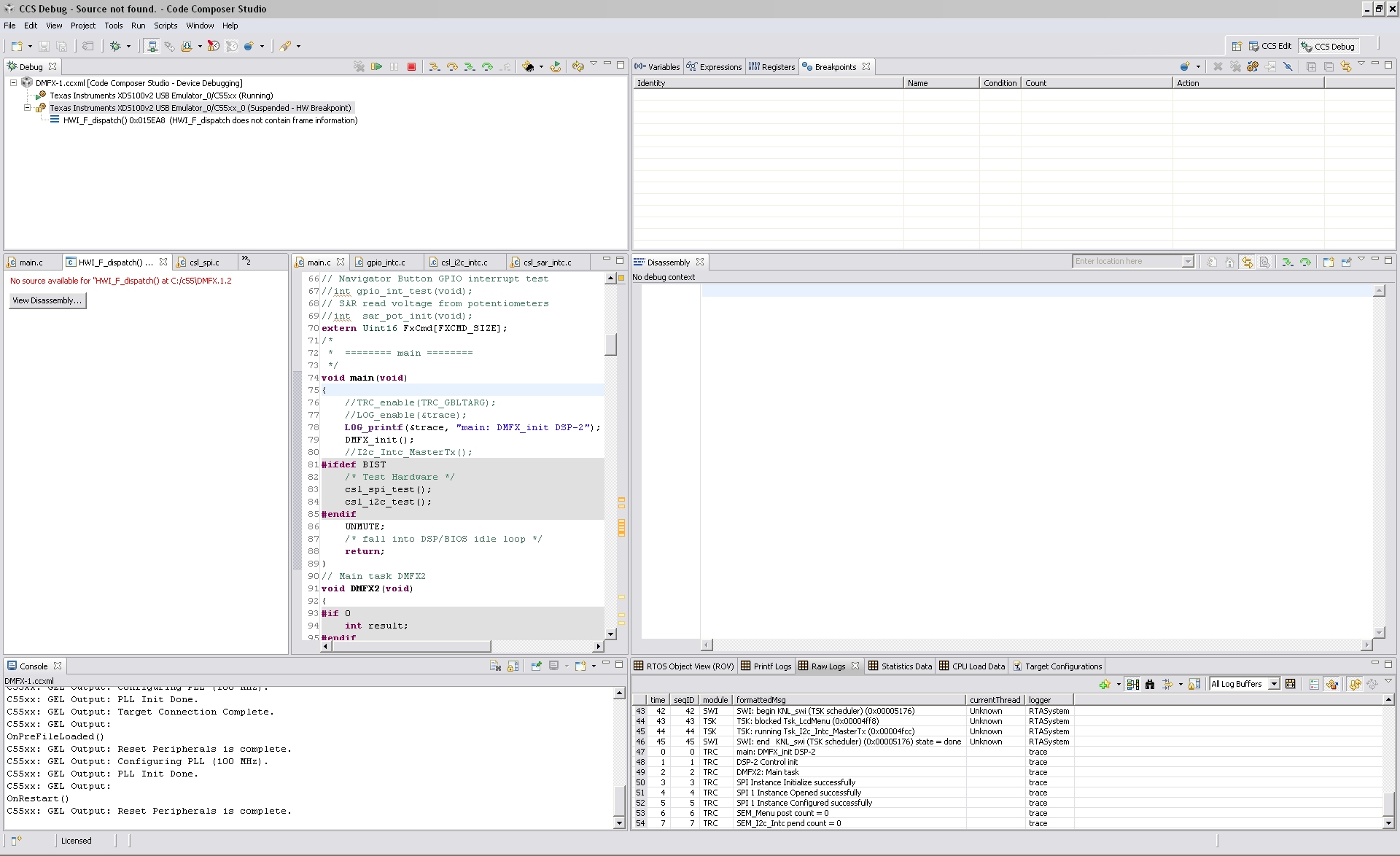 Remove HW breakpoint on CCS V5 - Code Composer Studio forum - Code Composer Studio™︎ - TI E2E ...