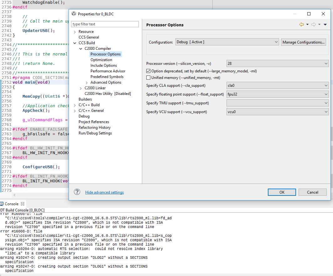 Hardware floating point lib with tms320f28069 - Code Composer Studio forum - Code Composer ...