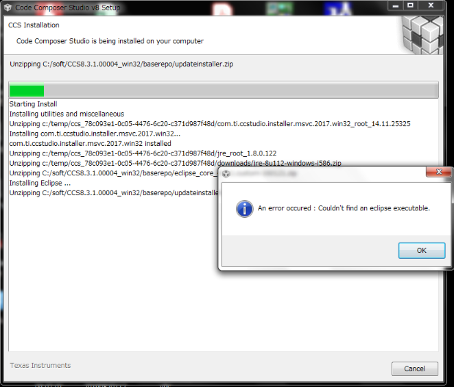 CCS/TMS570LS0332: CCS8.3.1 installation issues - Code Composer Studio forum - Code Composer ...