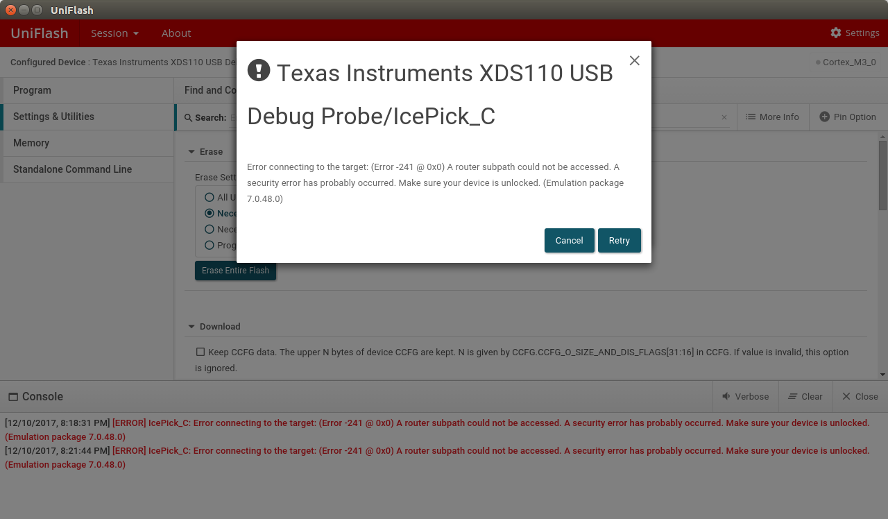 CCS/CC2650: Code composer versus Uniflash - Code Composer Studio forum - Code Composer Studio™︎ ...