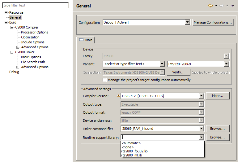 Hardware floating point lib with tms320f28069 - Code Composer Studio forum - Code Composer ...