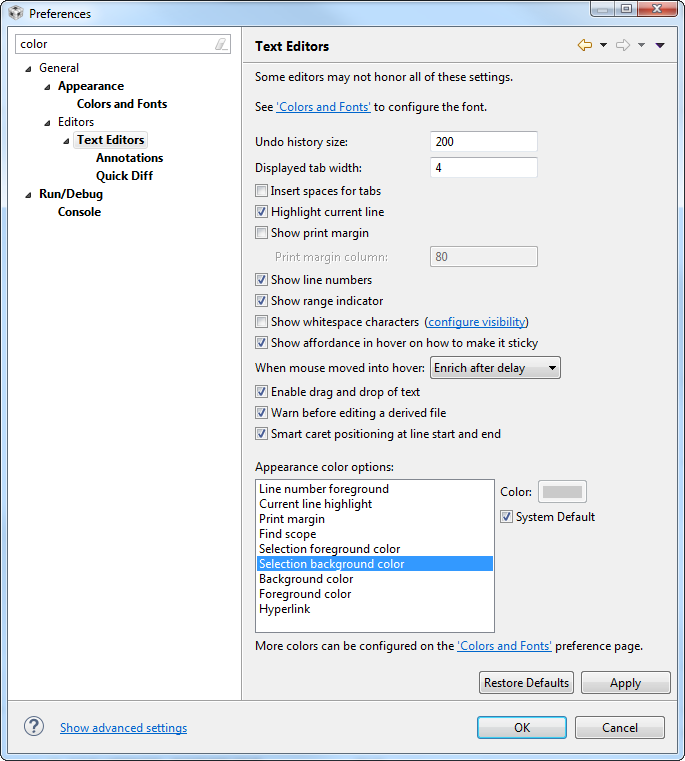 Highlight Color Setting - Code Composer Studio forum - Code Composer ...