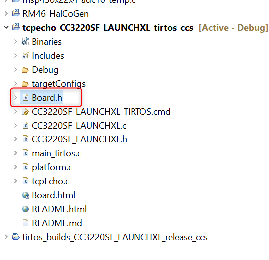 CCS: CC3220SF launch pad and Code composer board.h header file - Code Composer Studio forum ...