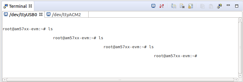 CCS/EVMK2H: Serial terminal in CCS 8.1.0 under Linux is not displaying newlines correctly - Code ...