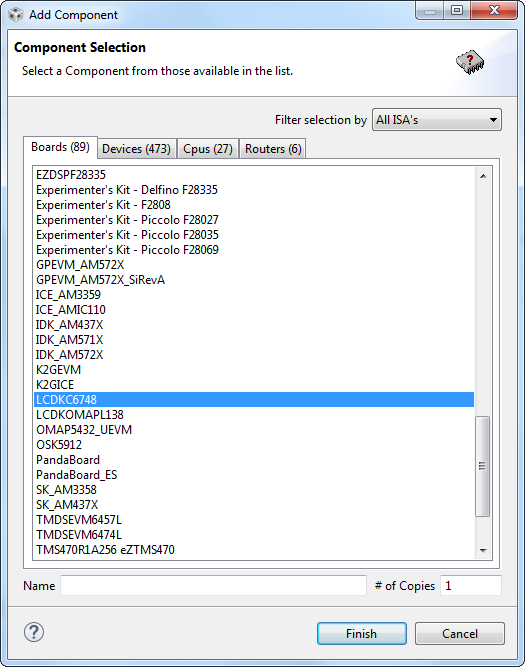 CCS/TMS320C6748: Not able to find Texas Instruments XDS110 emulator in connection type for ...