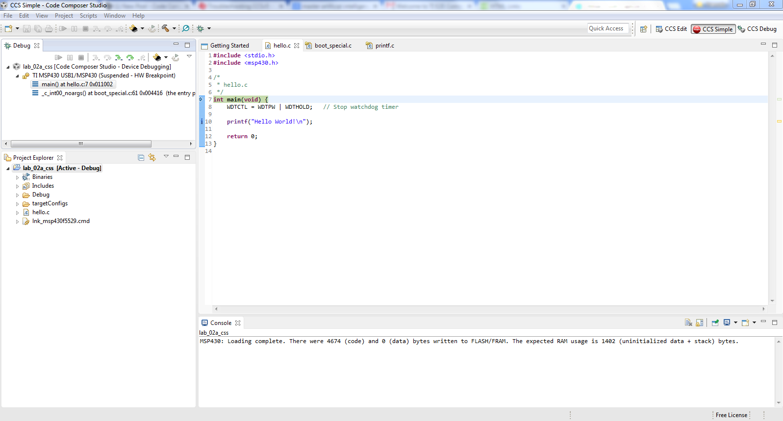 CCS 6 issue to resume when in debug mode - Code Composer Studio forum ...