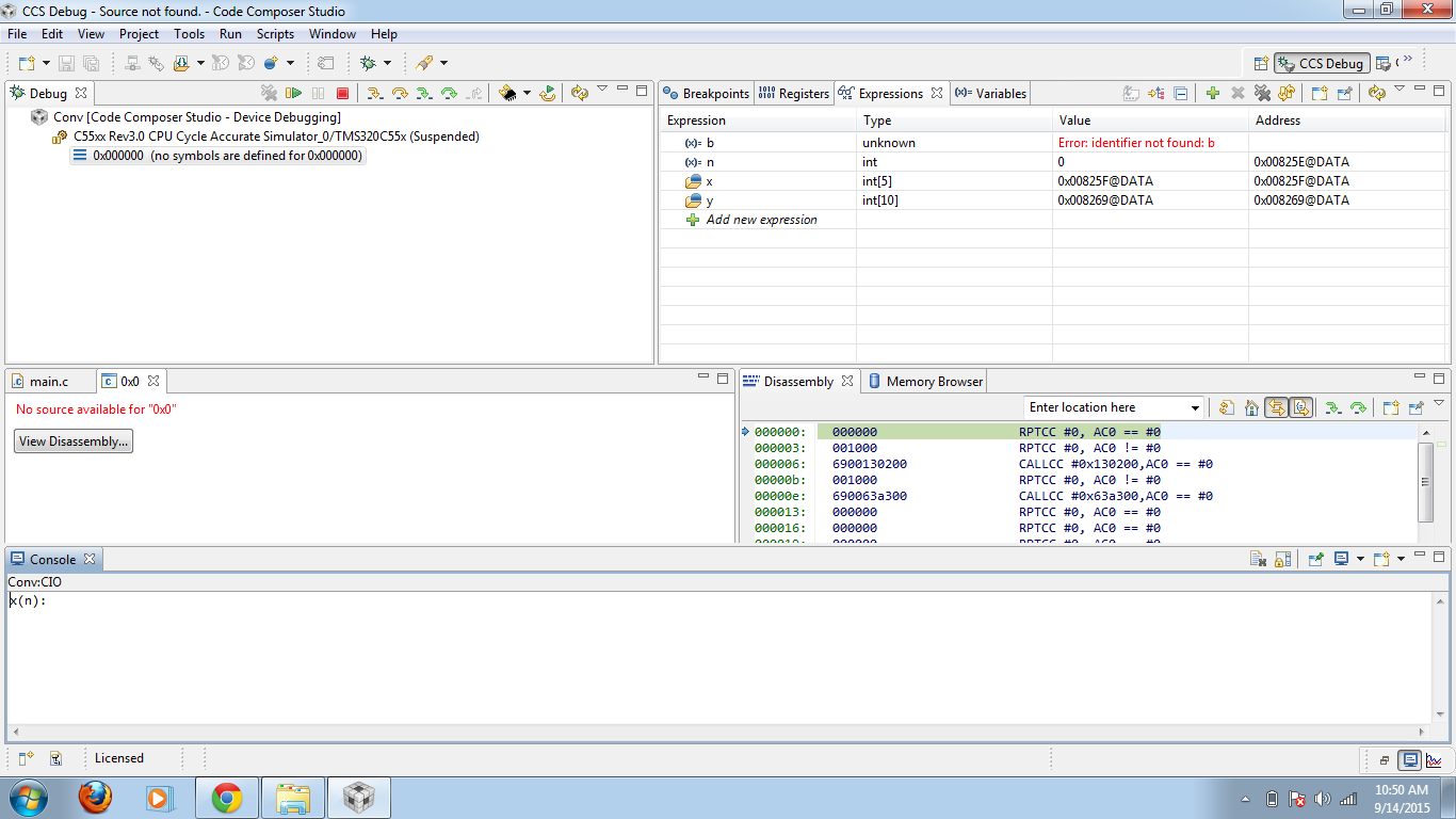 C55x built and debug - Code Composer Studio forum - Code Composer ...
