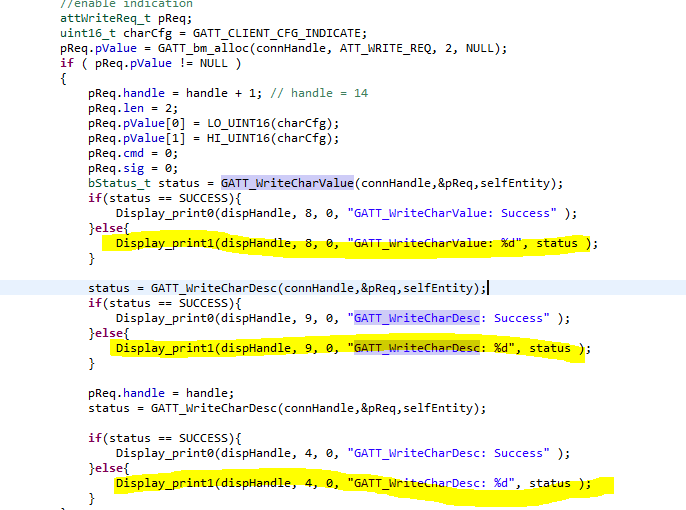 CCS/CC2640R2F: Read characteristic from Devices - Code Composer Studio forum - Code Composer ...