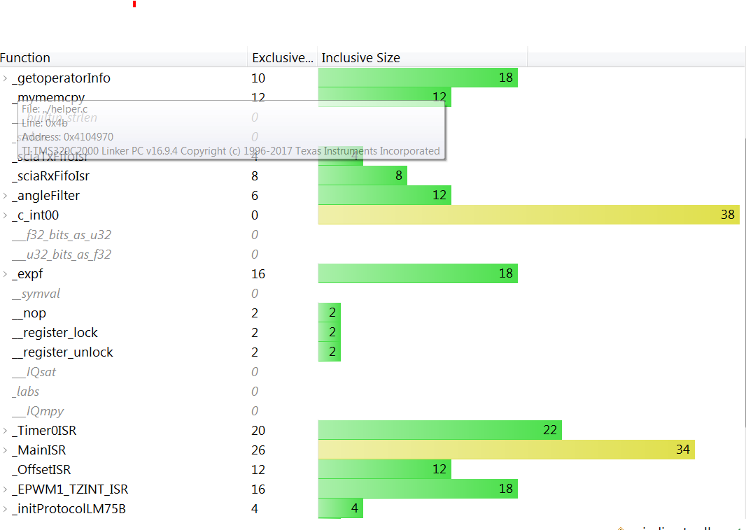 Compiler/TMS320F28035: Stack usage - Code Composer Studio forum - Code Composer Studio™︎ - TI ...