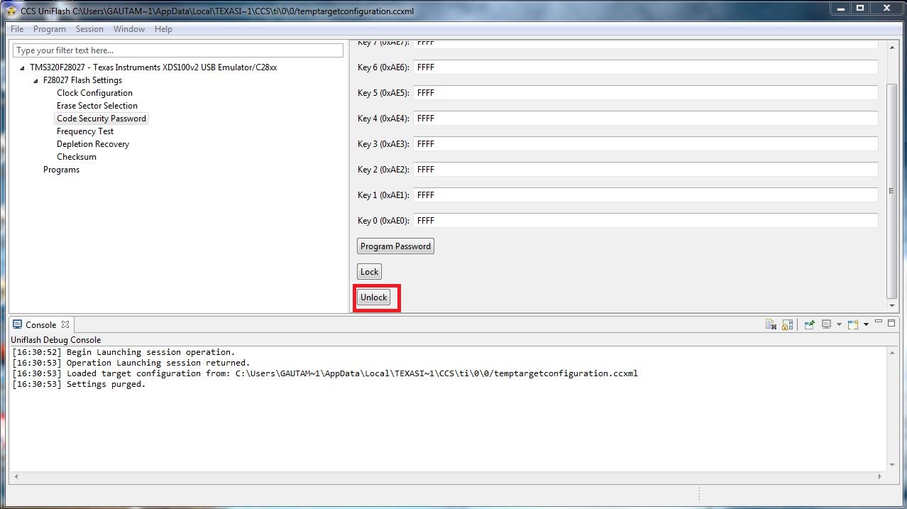 How do I erase the flash of a locked TMS320F28030 device using CCS5.5? - Code Composer Studio ...