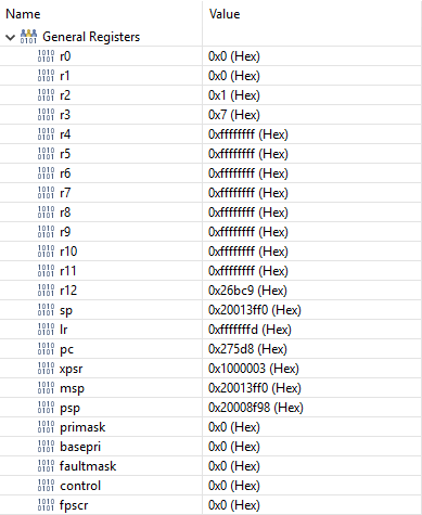 Compiler/CC2642R: TI RTOS Hard fault stack frame - Code Composer Studio forum - Code Composer ...