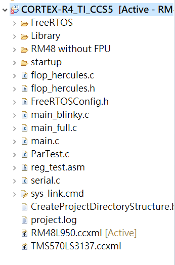 CCS: Using CCS to open FreeRTOS demo - Code Composer Studio forum - Code Composer Studio™︎ - TI ...