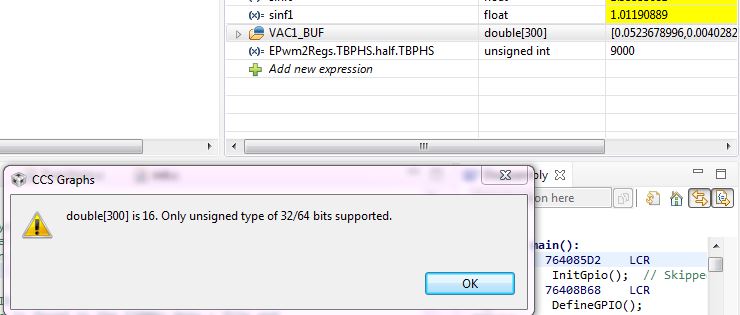 CCS/TMS320F28069: Not possible to graph an array - Code Composer Studio forum - Code Composer ...