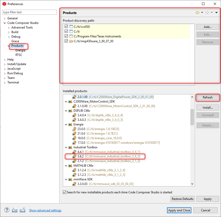 Ccs Mmwaveindustrialtoolbox362winzip Is Extracted But Toolbox Cannot Be Found On Ccs
