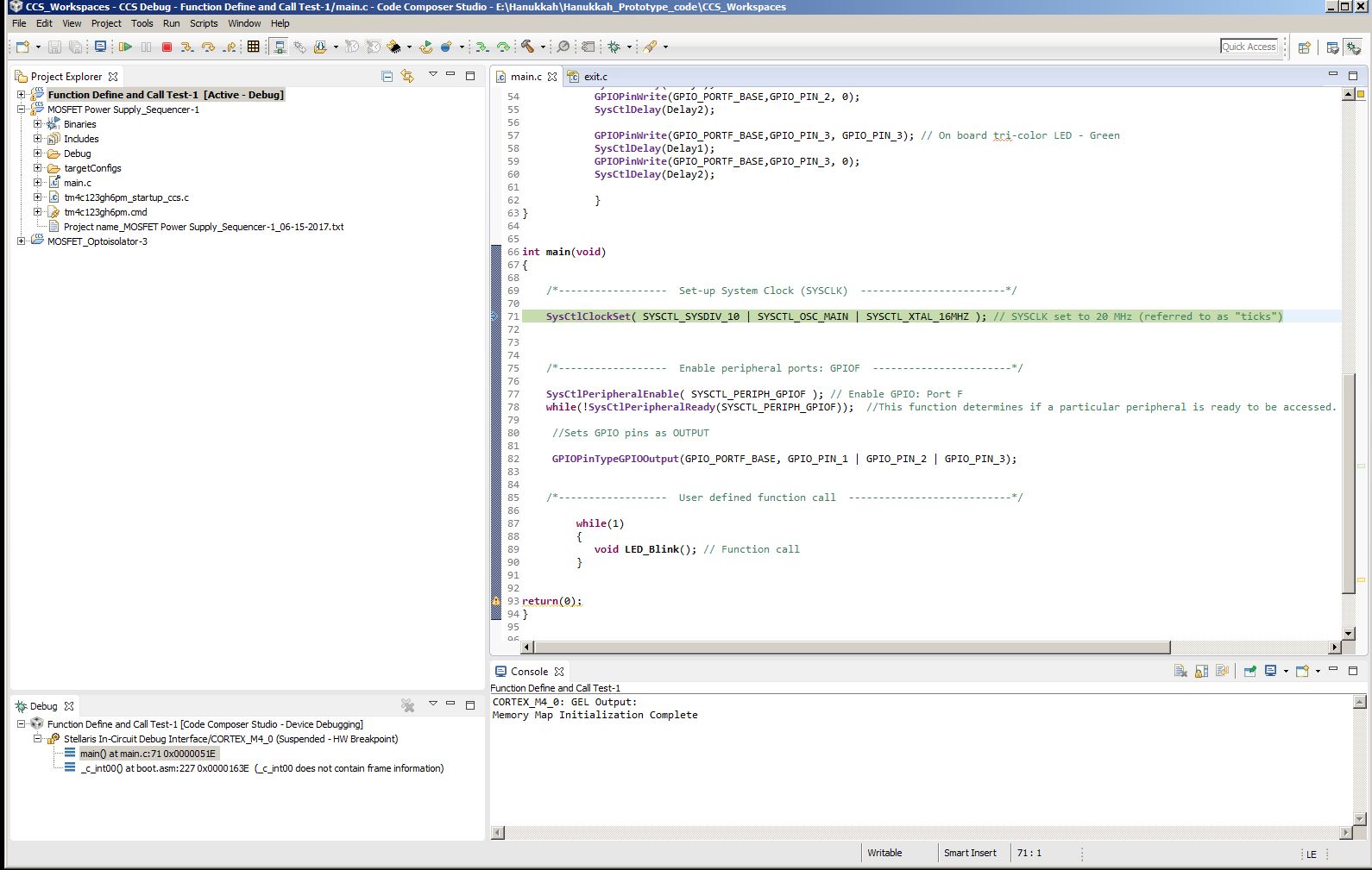 [Resolved] CCS/TM4C123GH6PM: Need help creating and calling user ...