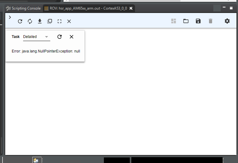 CCS/AM6548: Unable to see list of tasks in ROV - Code Composer Studio forum - Code Composer ...