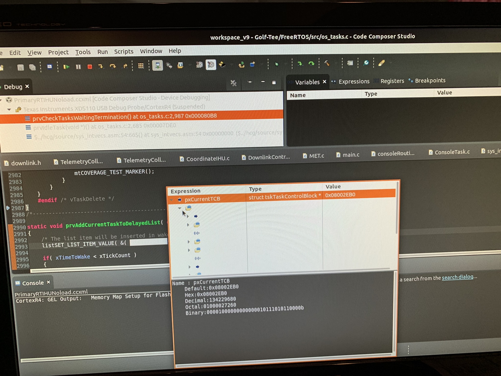 CCS/TMS570LS0914: Debugging C code, field names within a structure do not display - Code ...