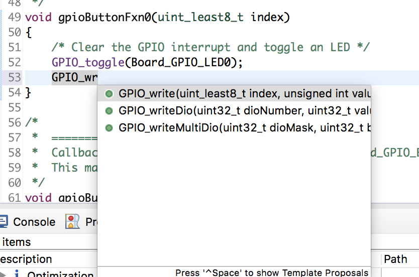Ccslaunchxl Cc2640r2 Ccs Auto Complete And Intellisense And Alternate Ide Code Composer