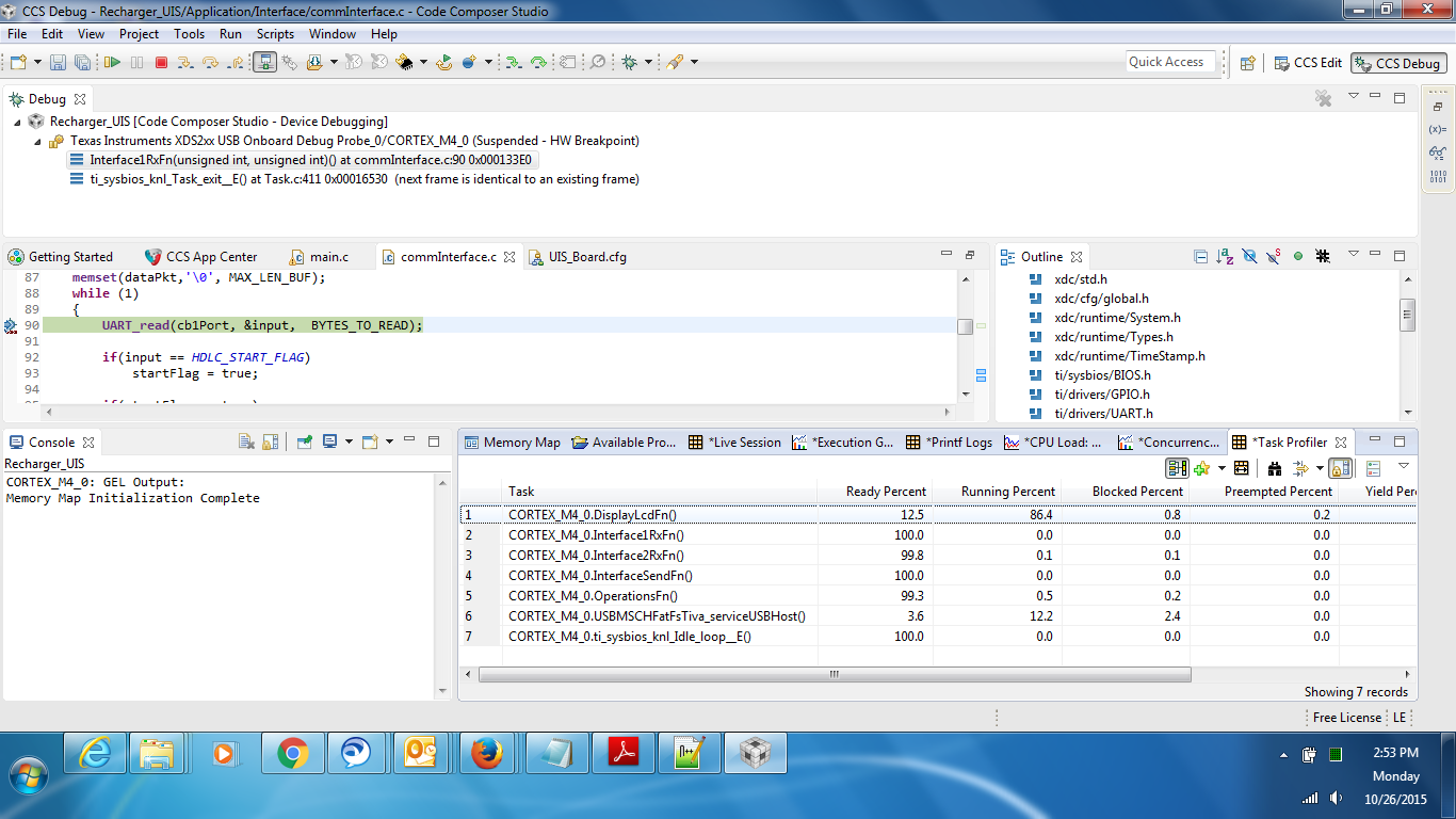 Using System Analyzer feature in CCS6.1 - Code Composer Studio forum - Code Composer Studio™︎ ...
