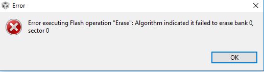 CCS/TMS570LC4357: CortexR5: File Loader: Memory write failed: Algorithm indicated it failed to ...